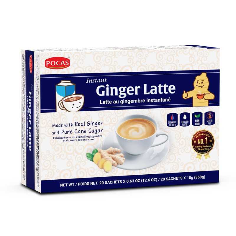 Café Latte instantané au gingembre - POCAS