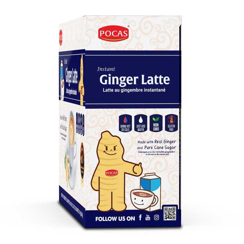 Café Latte instantané au gingembre - POCAS